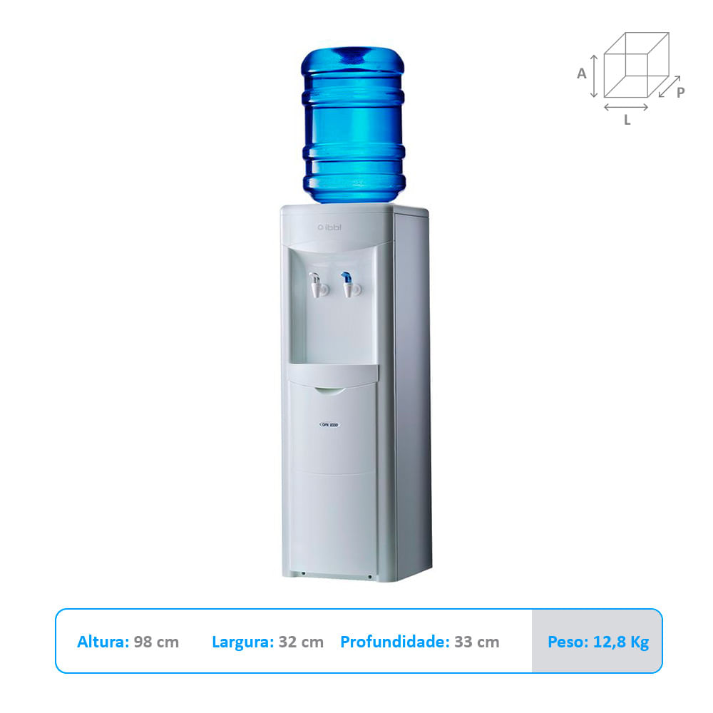 Bebedouro de Água IBBL GFN2000 Coluna Branco - IBBL